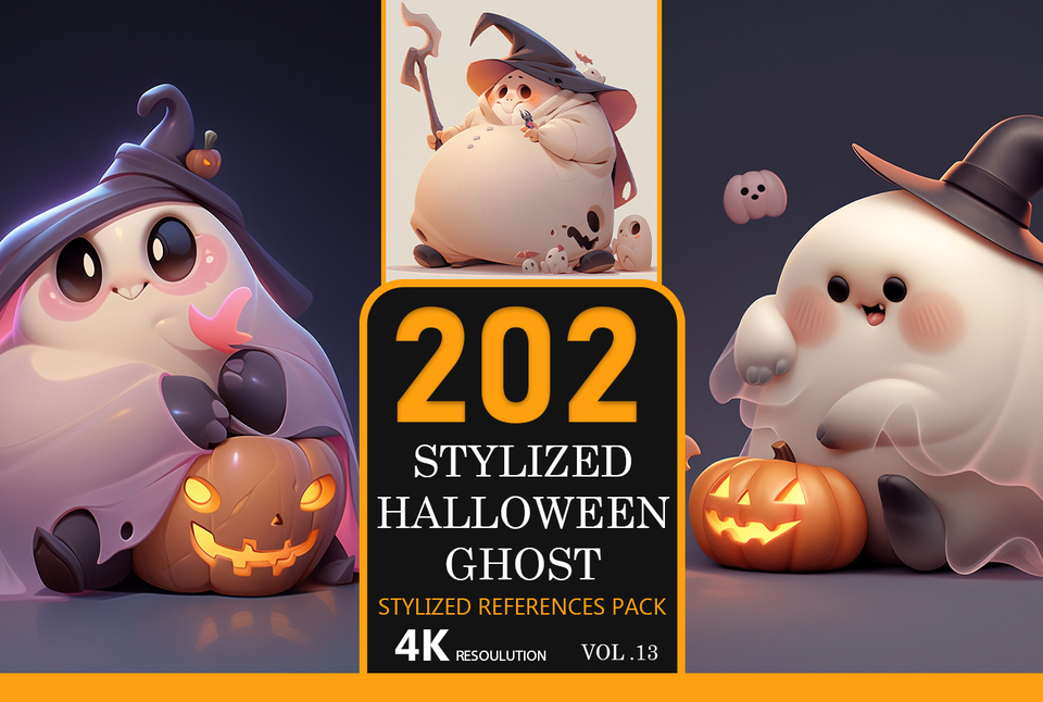 Stylized Halloween Ghost