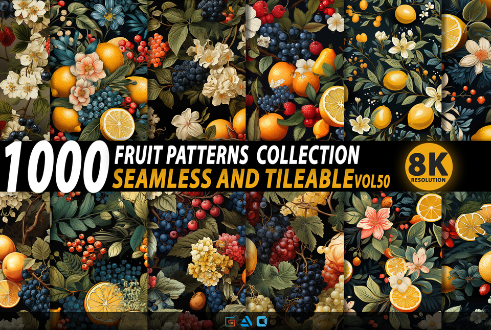 +1000 Fruit pattern