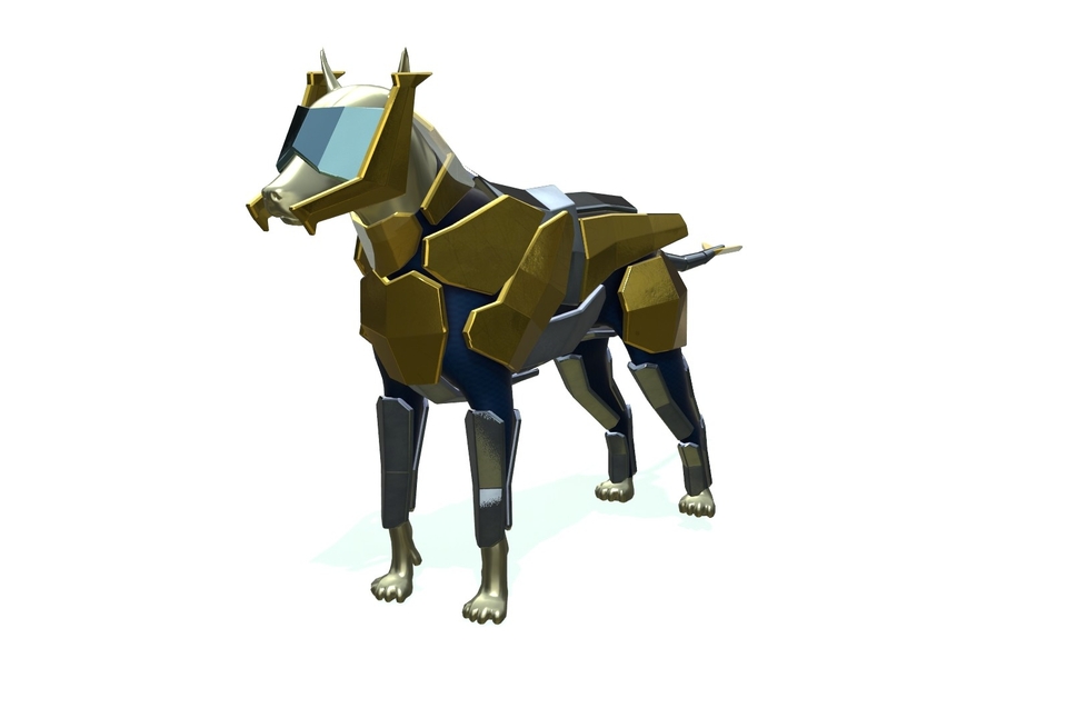 Dog Light Armor 3D model