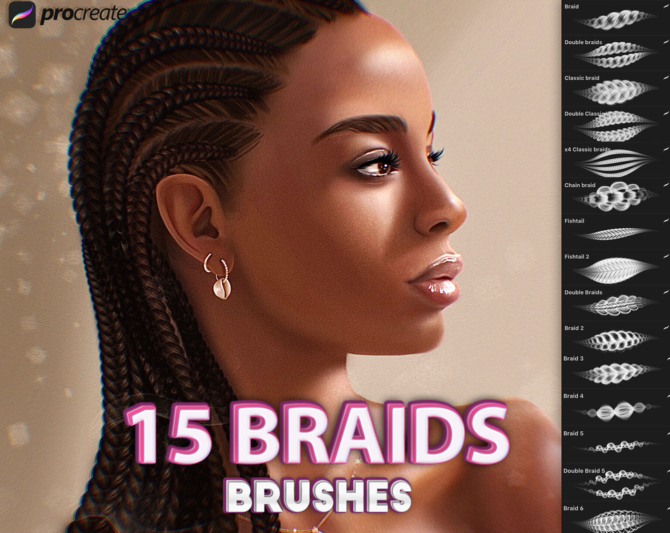 Procreate braids brushes