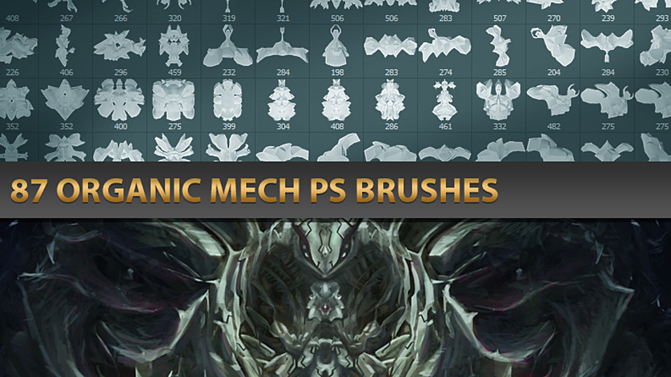 87 Organic Mech Brushes