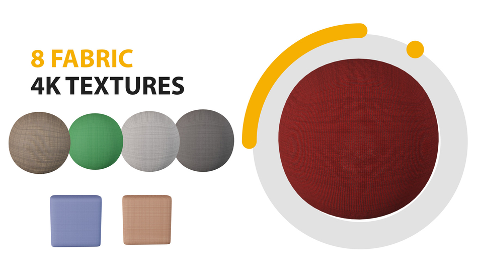 8 premium 4K Fabric Cloth Textures Pack