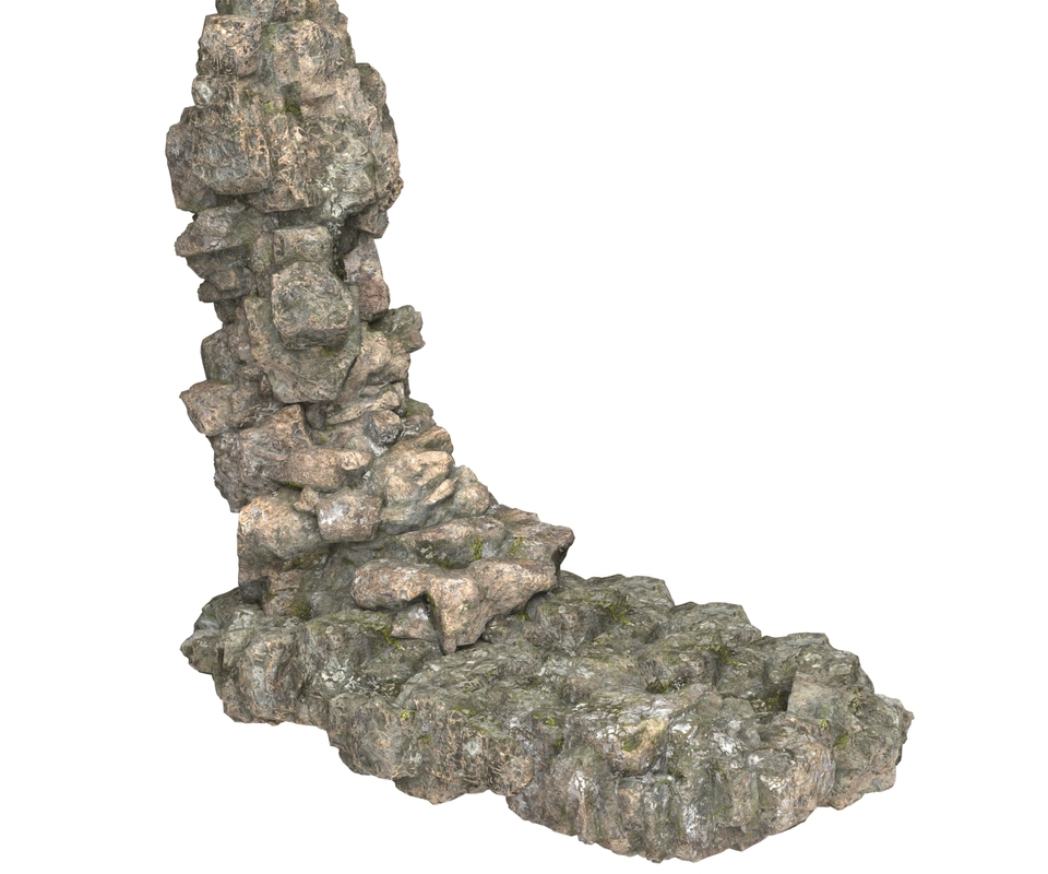 Realistic Mountain Rock Cliff 08