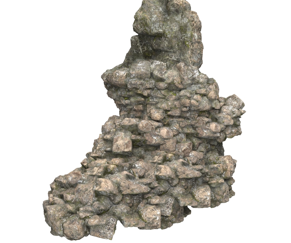 Realistic Mountain Rock Cliff 12