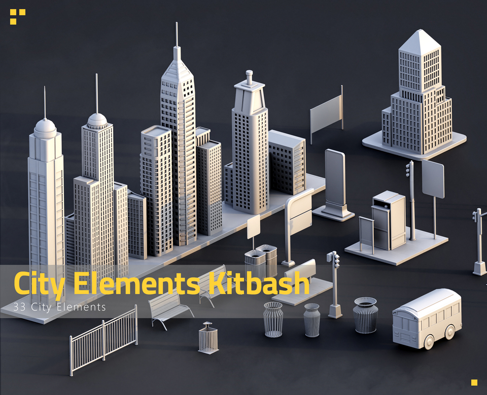 33 City Element Kitbash