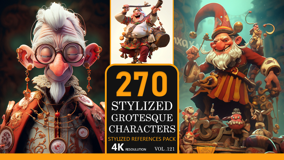 Stylized Grotesque Characters