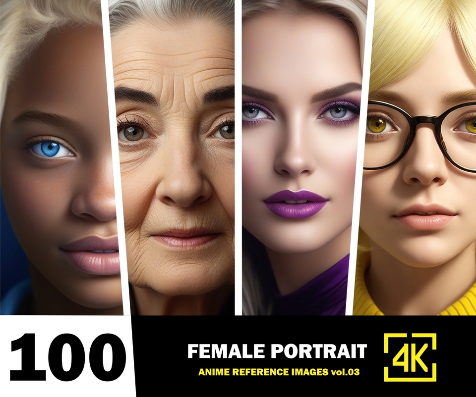Female Portrait vol.03 Reference Images