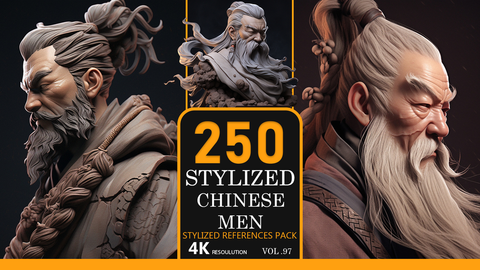 Stylized Chinese men