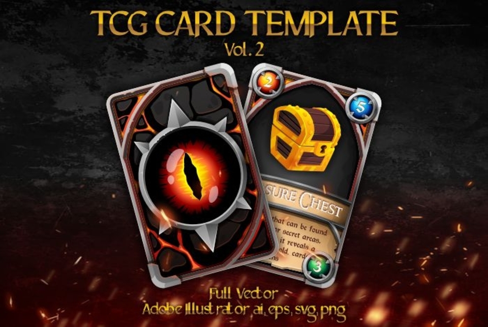 TCG Card Game Template vol. 2