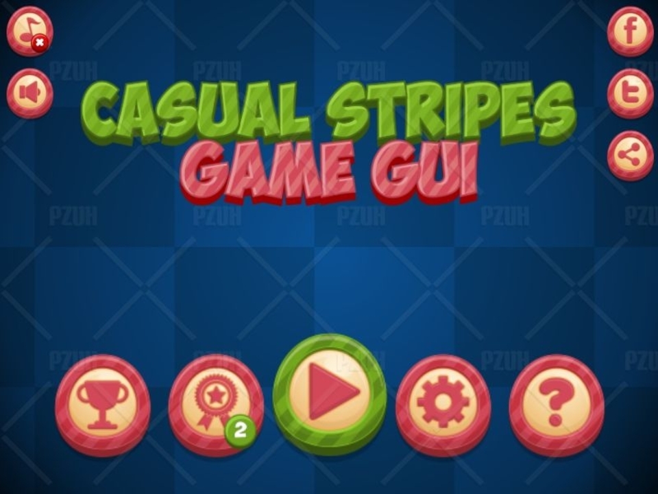 Casual Stripes - Game User Interface Pack