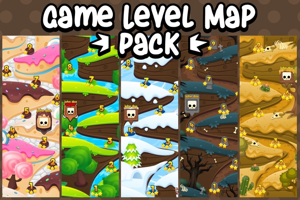 Game Level Map Pack