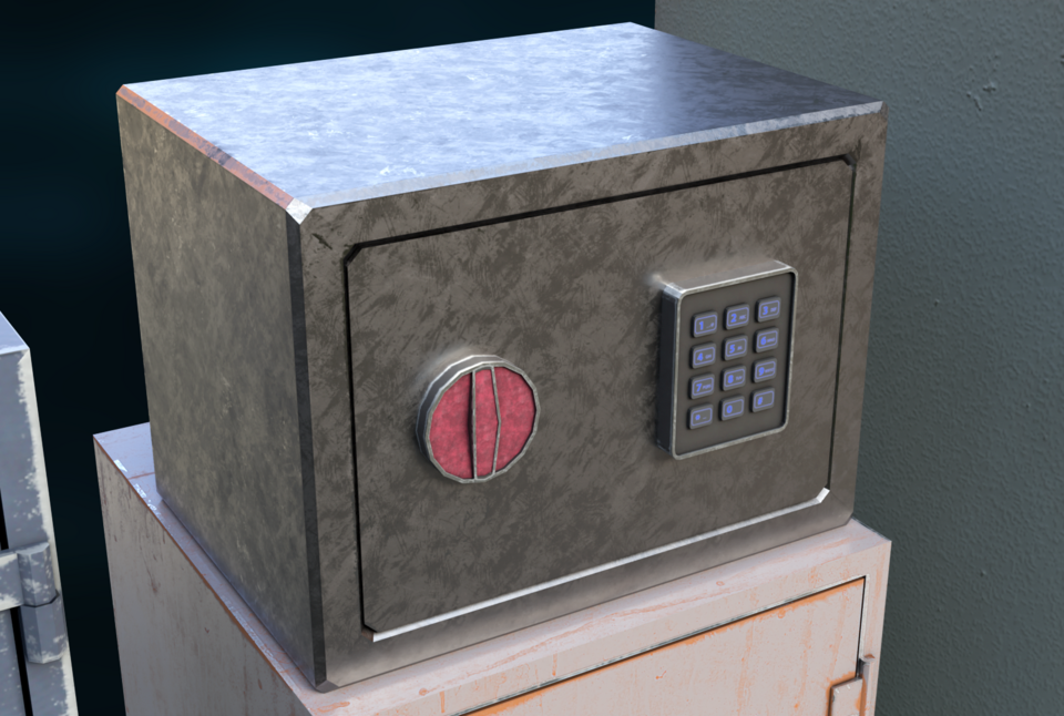 Low-Poly Interactive Lockers Collection