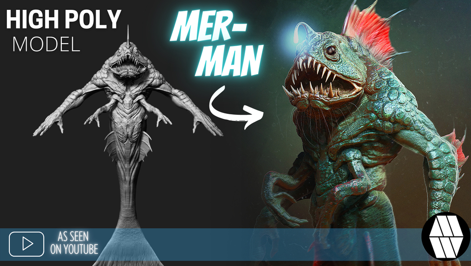 MER-MAN High Poly ZTL & FBX