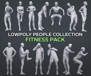 Procreate 3d Model Pack - Male Body Bundle