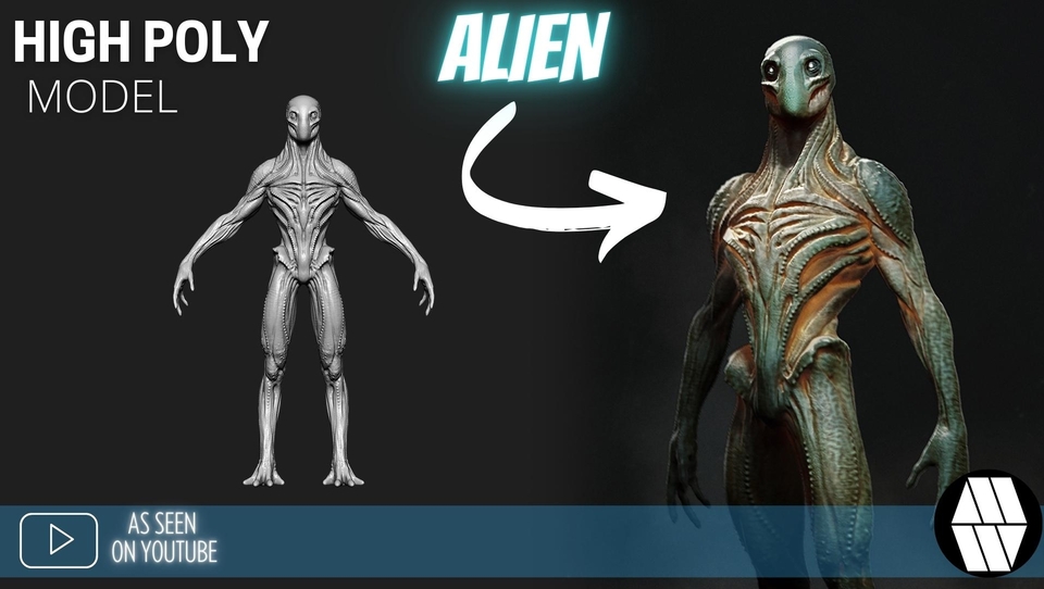 Alien High Poly ZTL & FBX