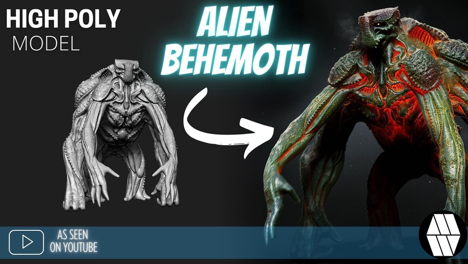Alien Behemoth High Poly ZTL & FBX