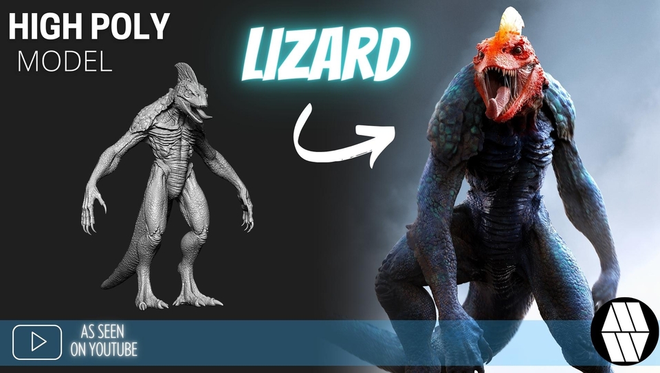 Lizard High Poly ZTL & FBX
