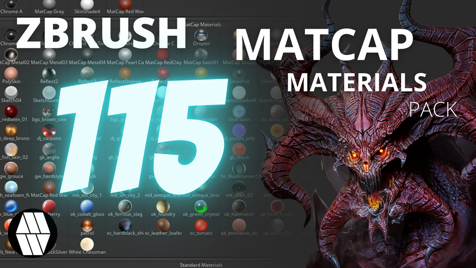 FREE ZBrush Matcap Materials