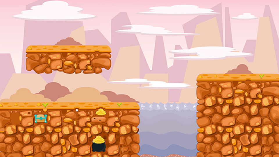 2D Vector Platformer Dry Land Pack