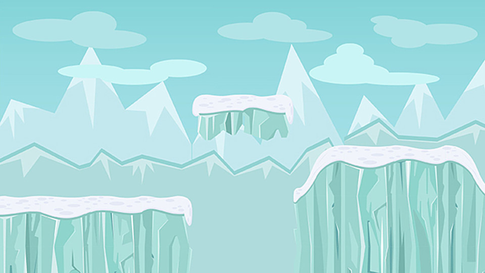 2D Vector Platformer Ice Pack