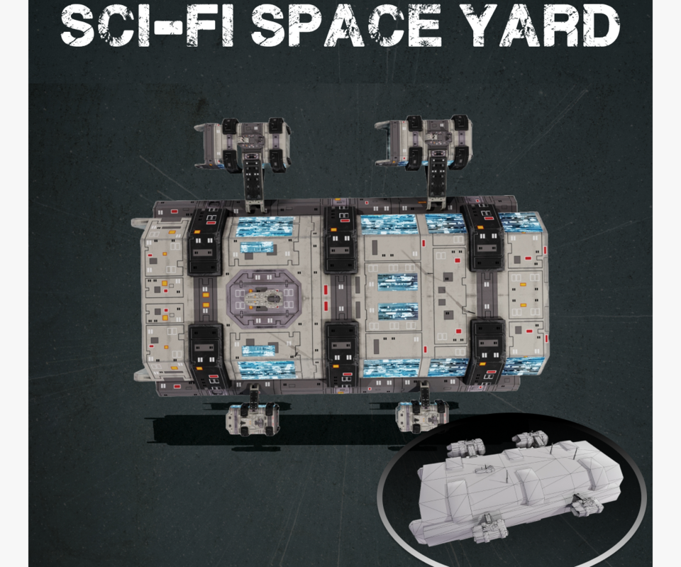 Sci-fi space yard