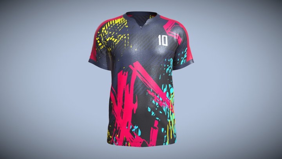 Mens Soccer Multi color Jersey Player-10