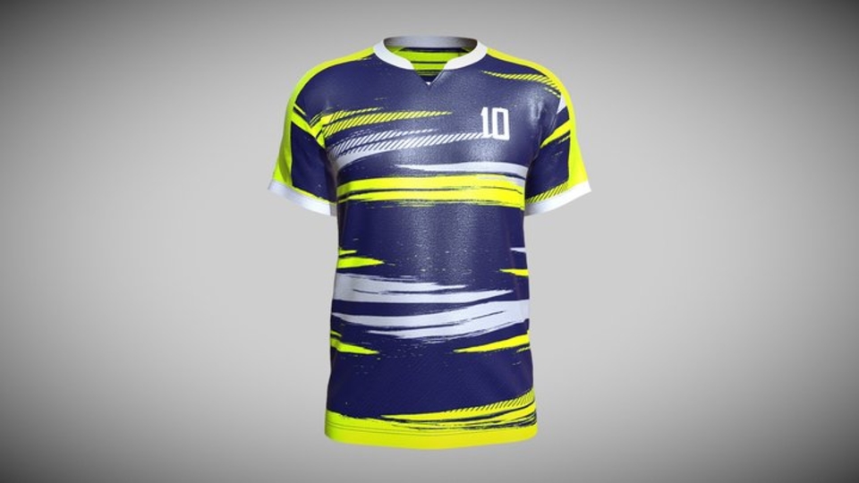 Mens Soccer Neon Color Jersey Player-10