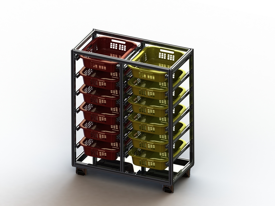 Aluminium Profile Storage Rack