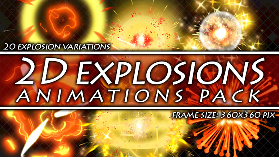 2D EXPLOSIONS ANIMATIONS PACK