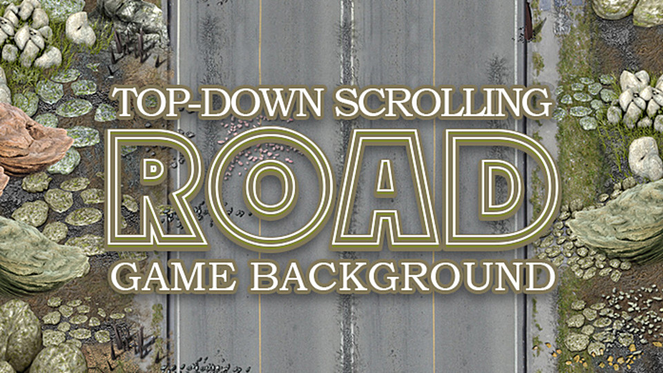 2D SCROLLING ROAD GAME BACKGROUD