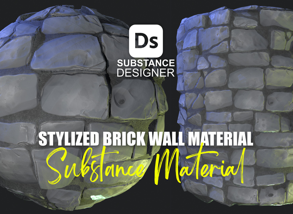 Stylized Brick Wall Material 05