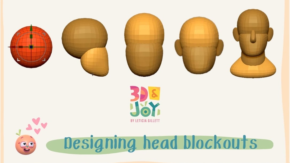 Designing head blockouts directly in 3D