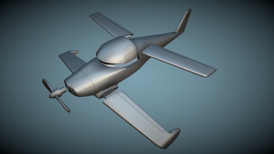 Rutan Model 54 Quickie Q2 - 3D Printable Model