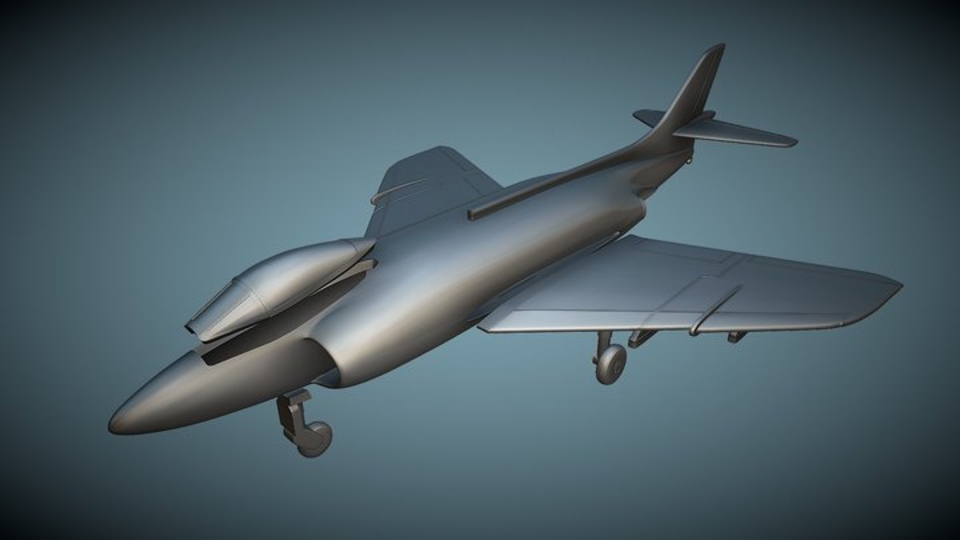 Supermarine Scimitar - 3D Printable Model