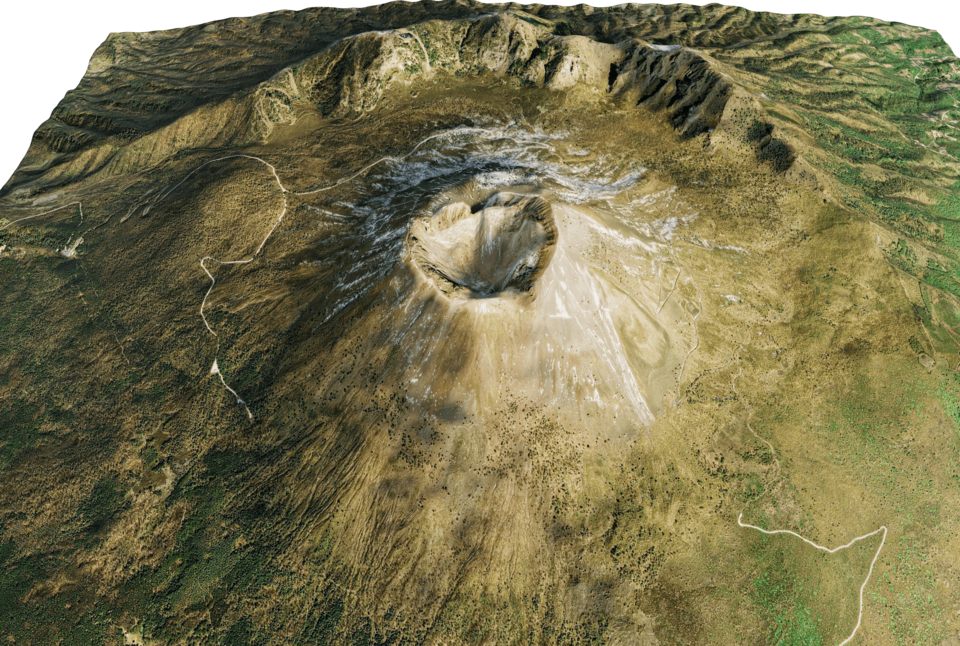 Mount Vesuvius 3d Terrain model