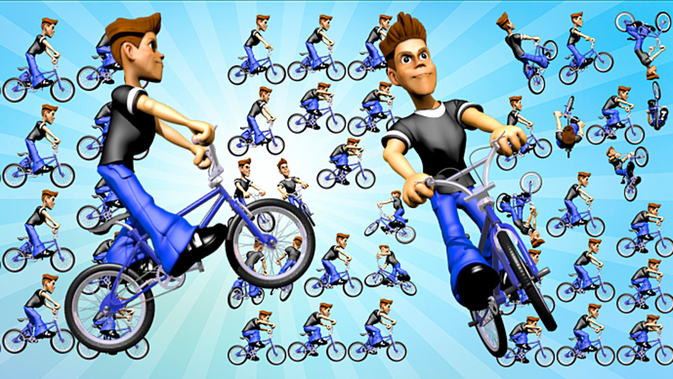 2D BMX Rider character