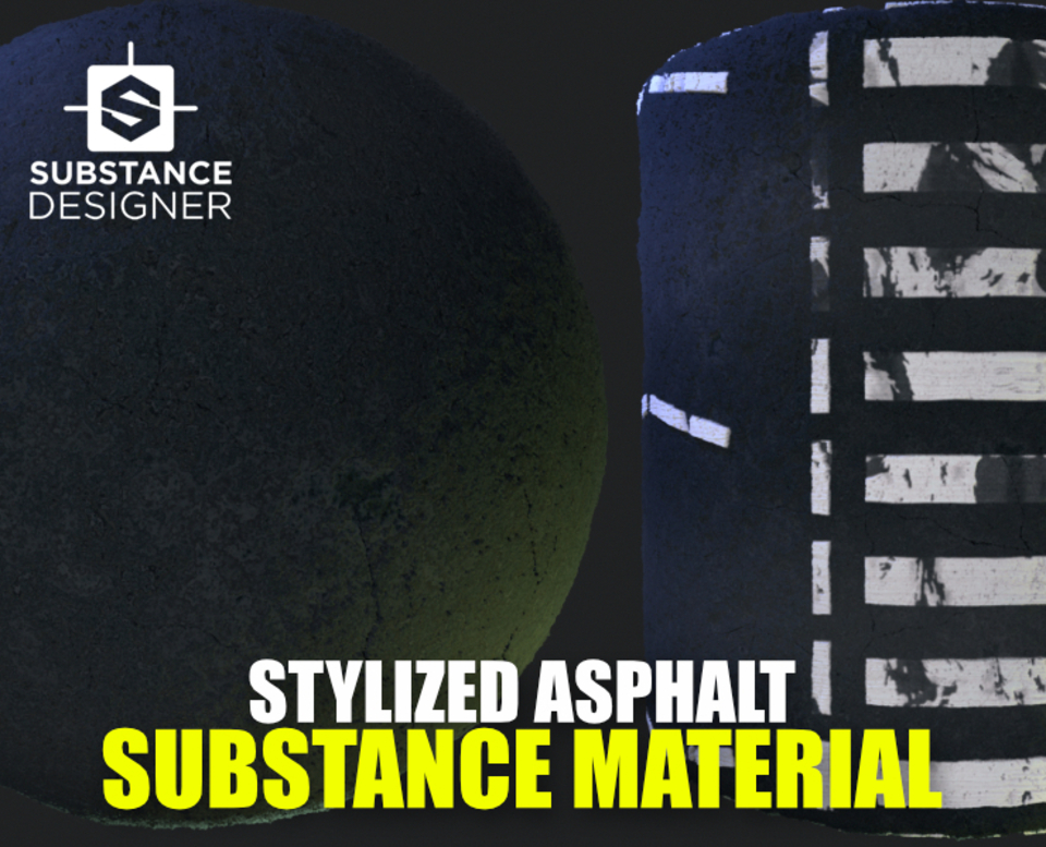 Stylized Asphalt Material