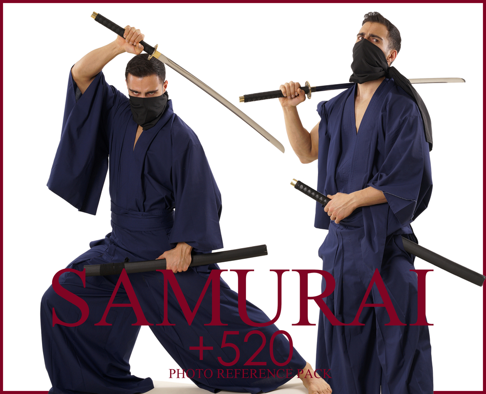 520+ Samurai Poses Reference Picture For Artists.