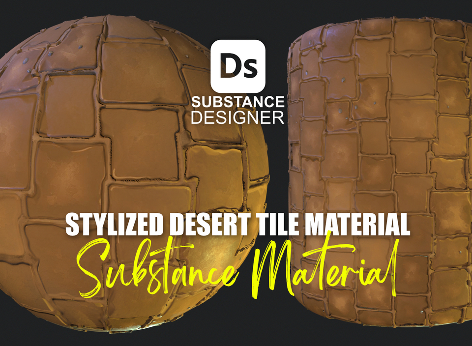 Stylized Desert Tiles Material 06