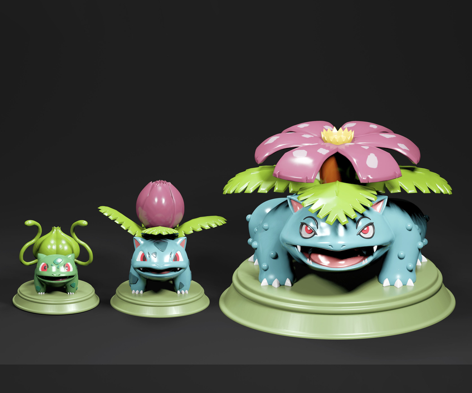 BULBASAUR - VENASAUR - IVYSAUR EVOLUTION COMPLETE