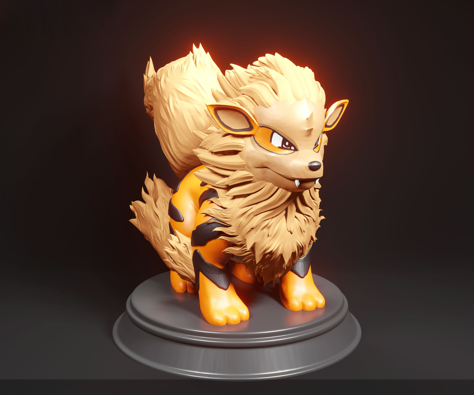 ARCANINE POKEMON - 3D PRINTING MODEL STL
