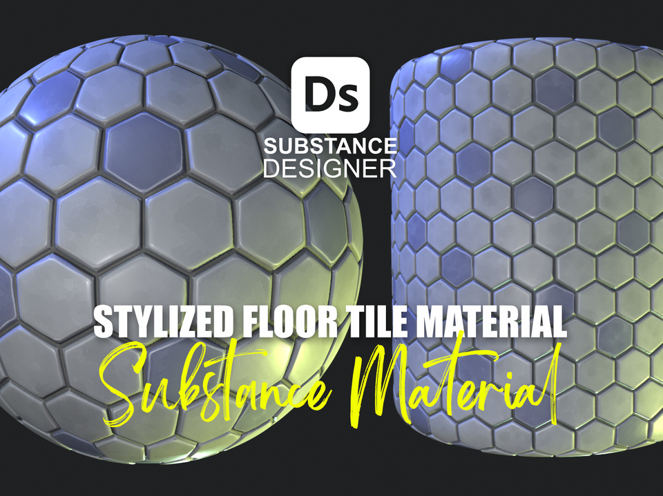 Stylized Floor Tiles Material 06