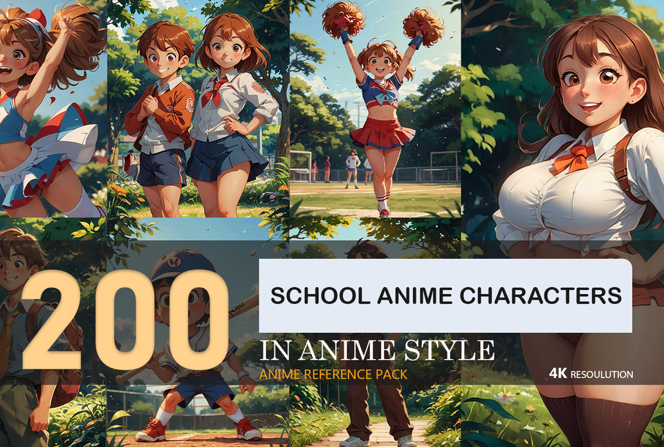 school anime characters