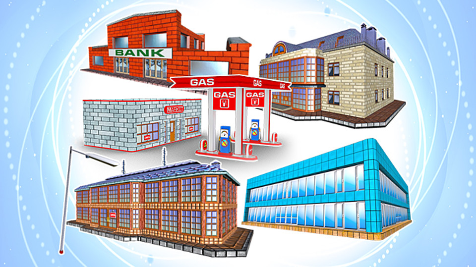 Toon Textured Buildings Pack