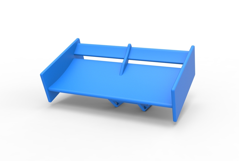 Wing of Supermodified front engine race car 1:25