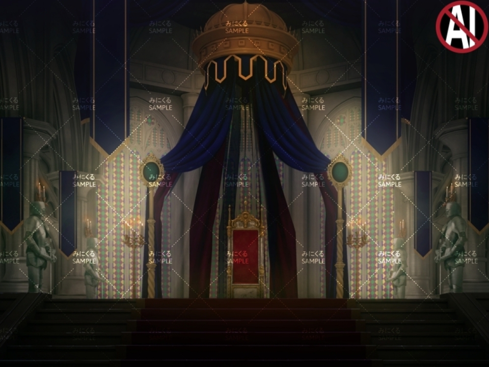 [2D Background] Throne_cloudy - "Fantasy06"