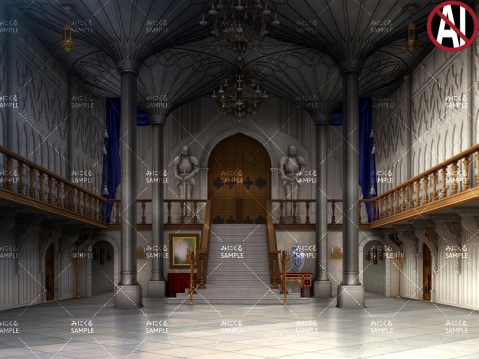 [2D Background] Great hall_daytime - "Fantasy06"