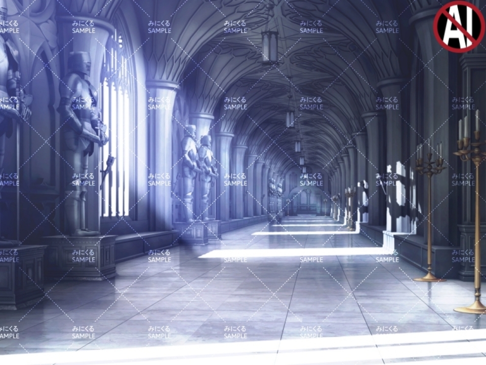 [2D Background] Hallway_daytime - "Fantasy06"