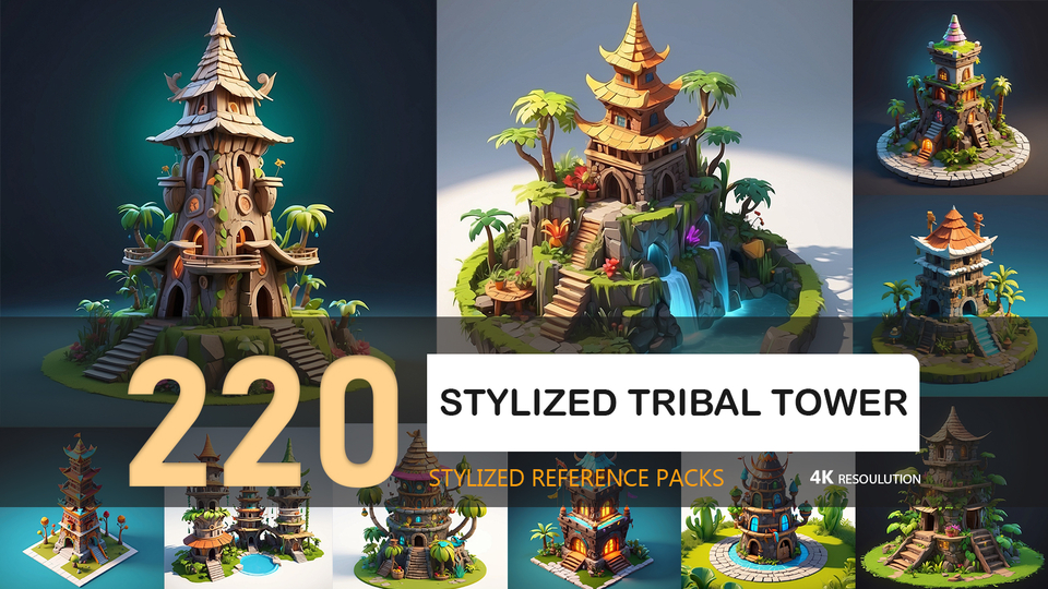 Stylized Tribal Tower