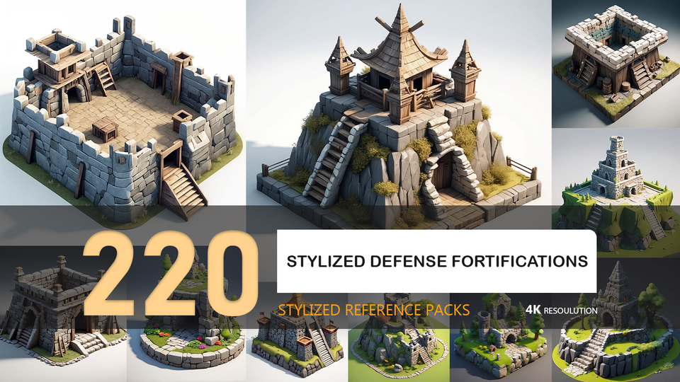 Stylized Defense Fortifications